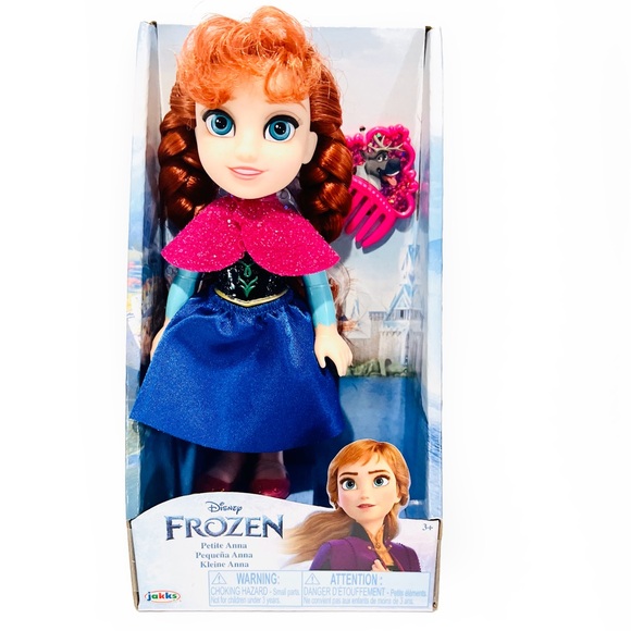 Disney | Toys | Disney Frozen Doll Anna With Blue Dress And Braided ...